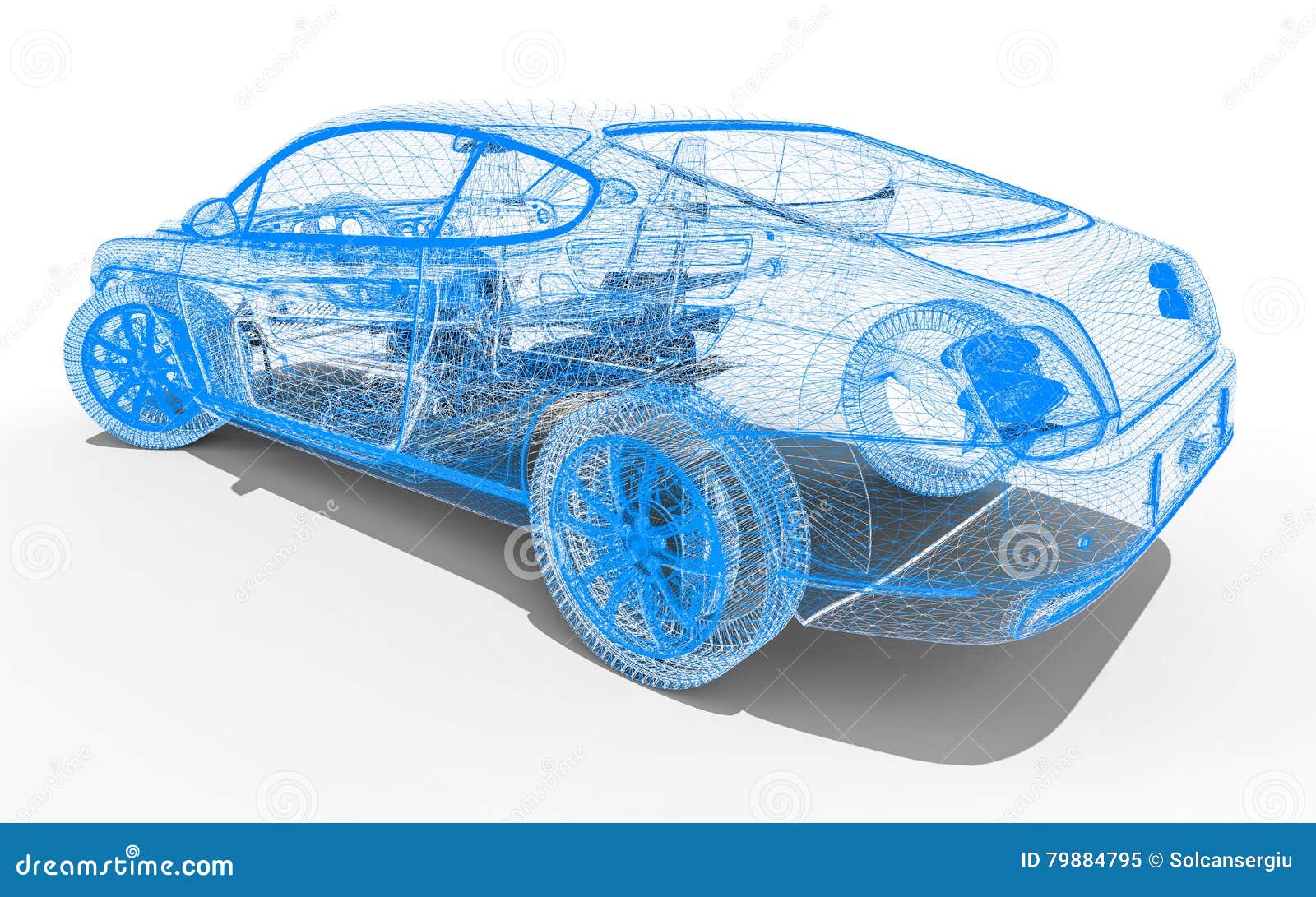 Wire frame car stock illustration. Illustration of auto - 79884795