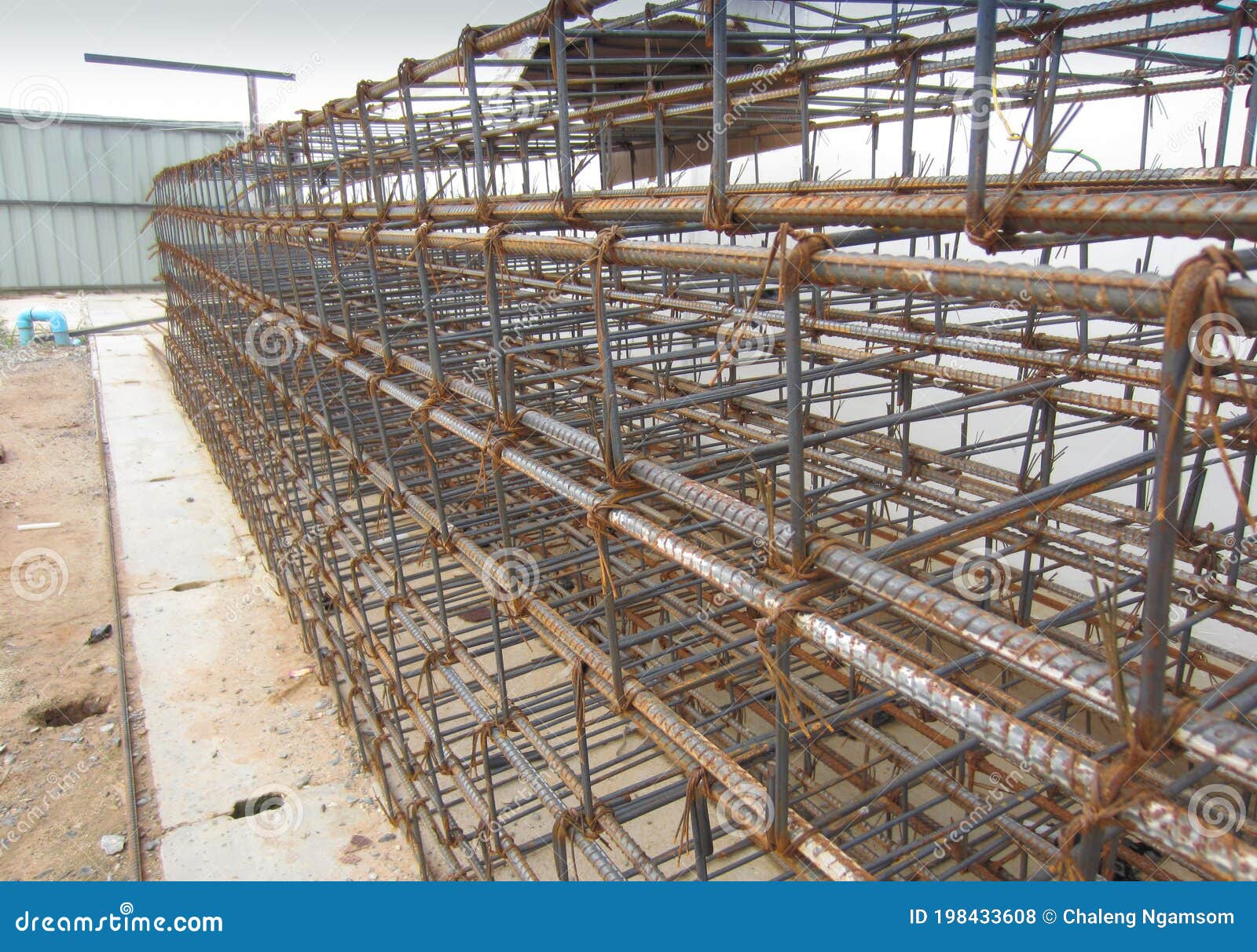 Wire Frame for Casting Structural Load Beams Stock Photo - Image of ...