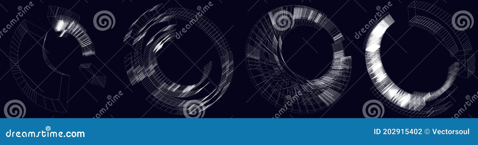 Wire-frame 3d Abstract Sci-Fi Object. Geometric Sci-fi, Cybernetics ...