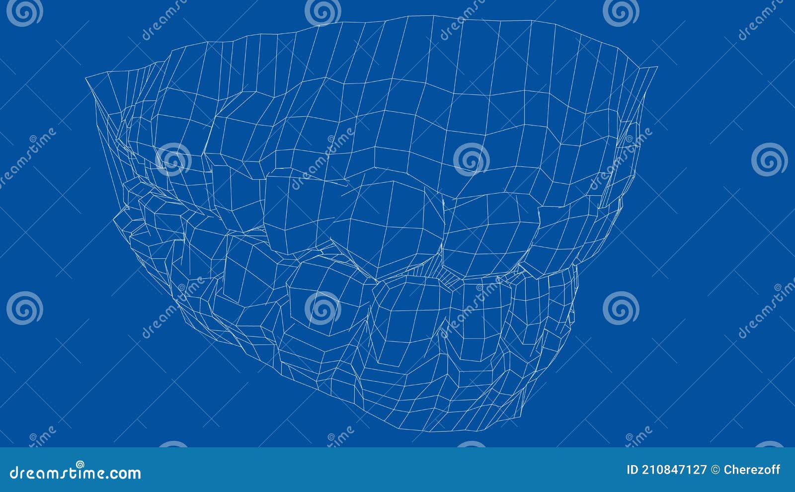 Wire-frame 3D Teeth Close Up Stock Vector - Illustration of mouth, chew ...