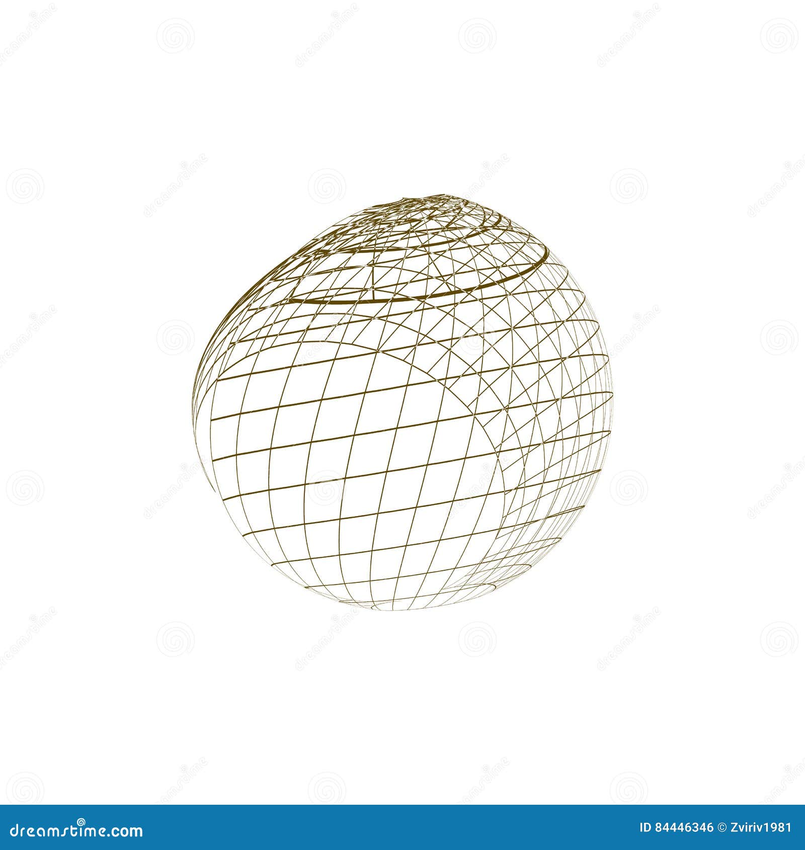 Wire-frame Design Element. Sphere Stock Illustration - Illustration of ...