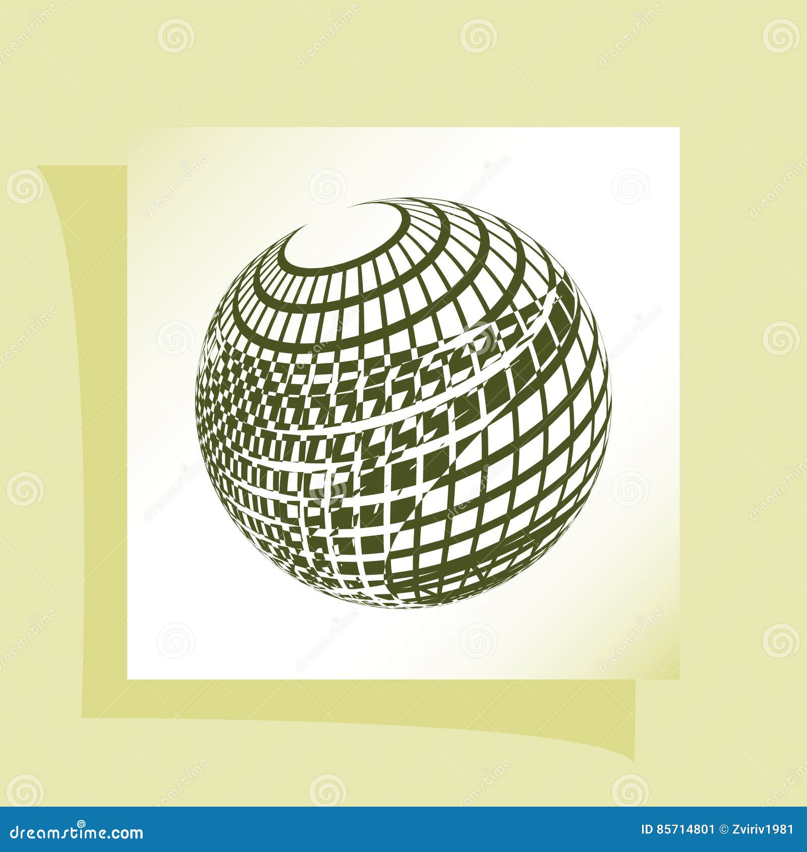 Wire-frame Design Element. Sphere Stock Illustration - Illustration of ...