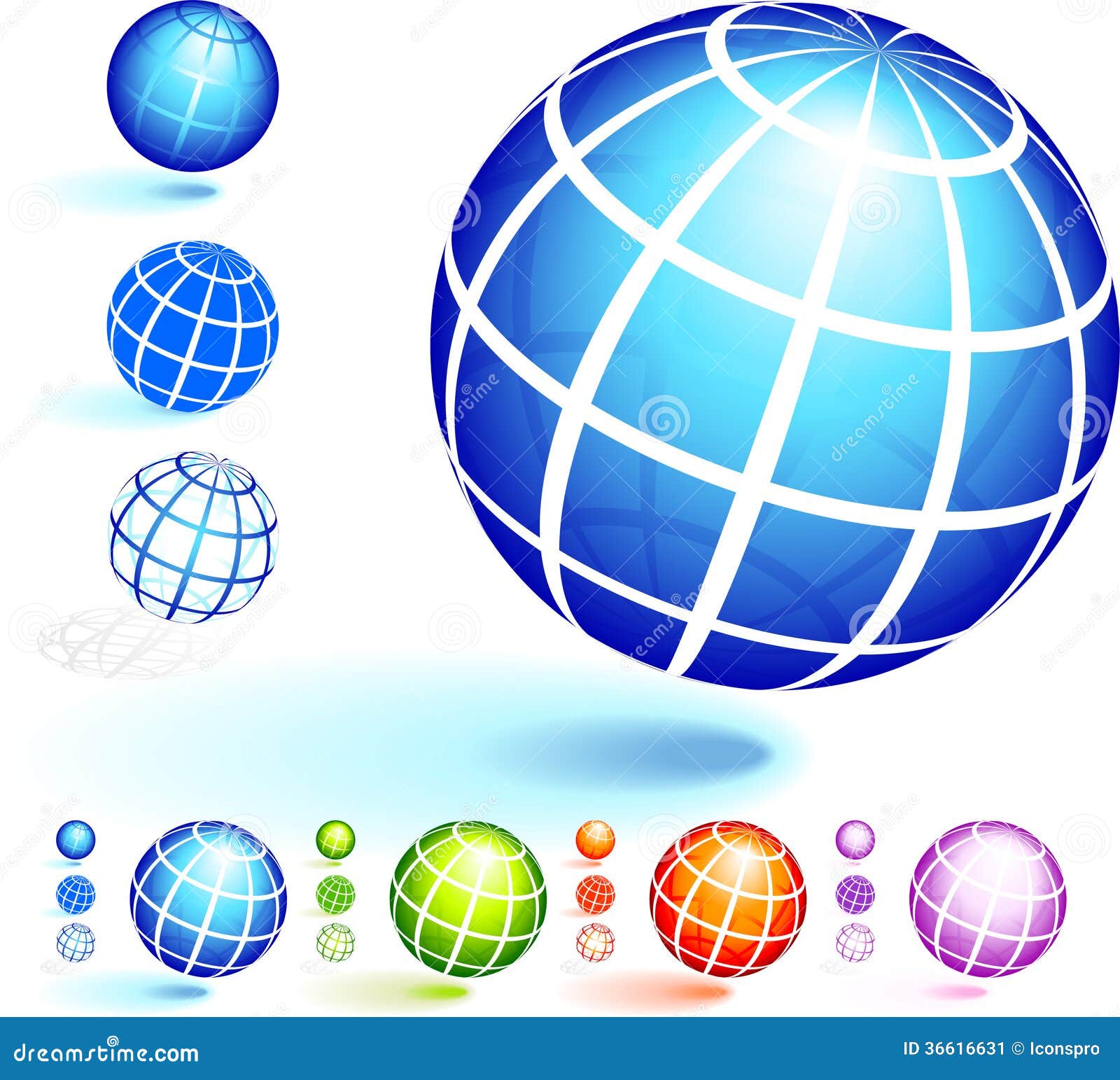 Wire Frame Globe Collection Stock Illustration - Illustration of ...