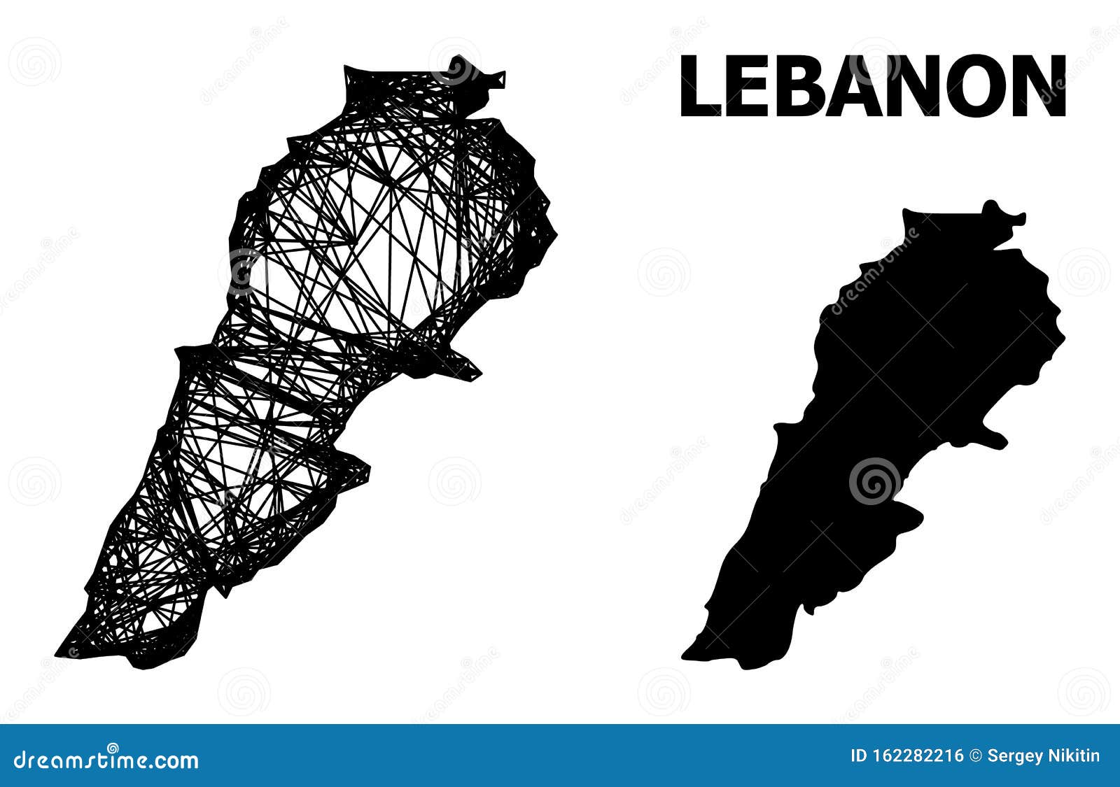 Lebanon Map - Cdr Format Vector Illustration | CartoonDealer.com #95967276