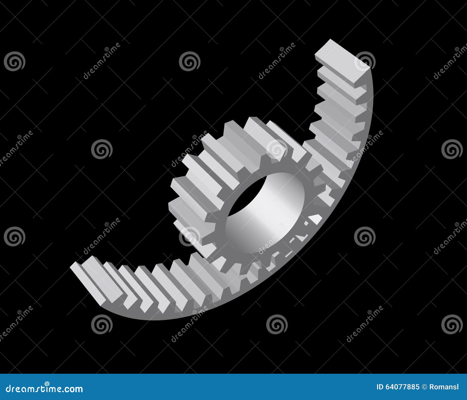 Wire-frame Reducer Consisting Of Gears And Shafts. Cartoon Vector ...