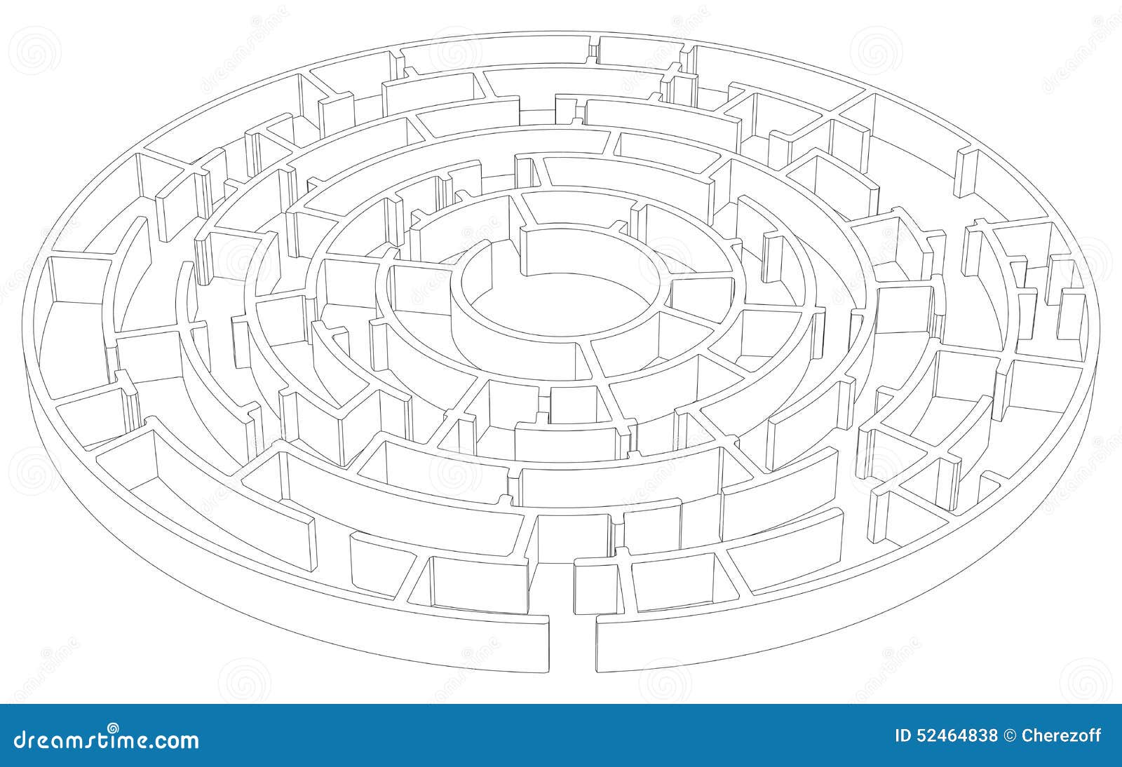 Tangled Maze Labyrinth Poster Cartoon Vector | CartoonDealer.com #111471551