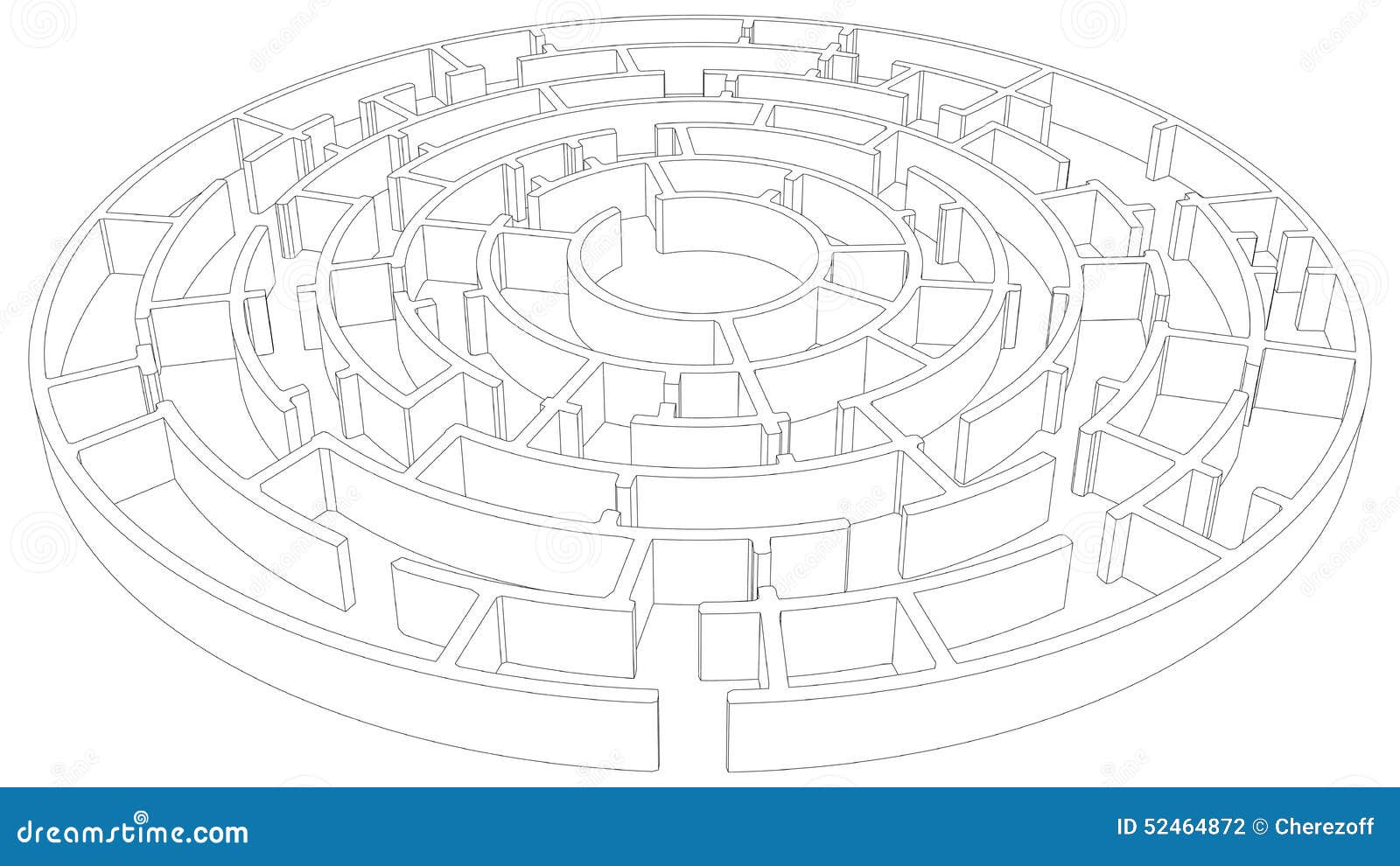 Tangled Maze Labyrinth Poster Cartoon Vector | CartoonDealer.com #111471551