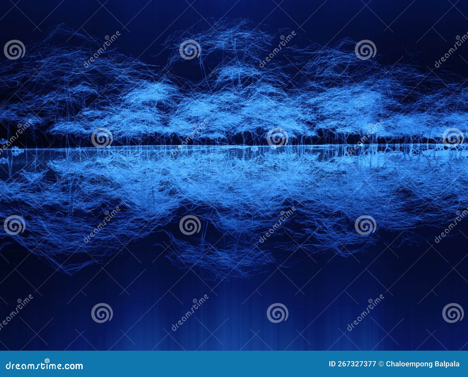 Wire Frame of Trees Model ,abstract Forest Background. Stock ...