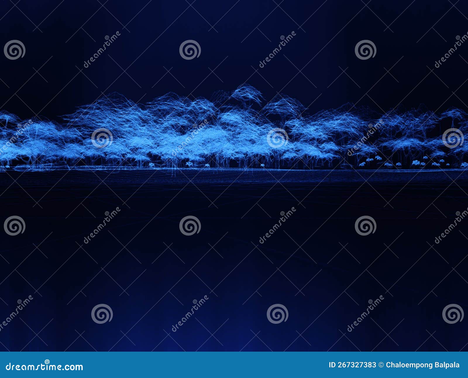 Wire Frame of Trees Model ,abstract Forest Background. Stock ...