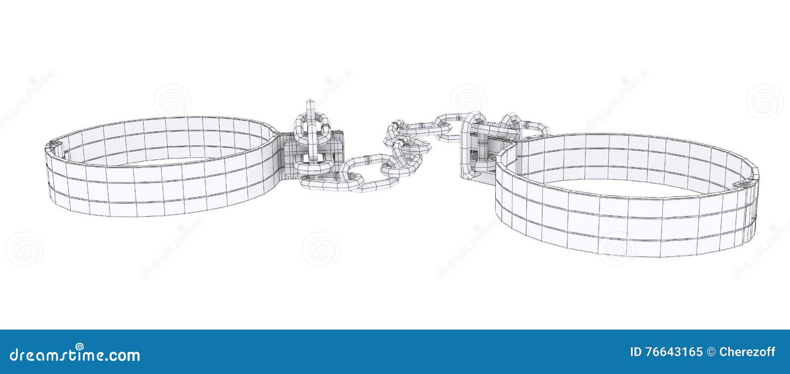 Wire-frame white shackles stock image. Image of white - 76643165