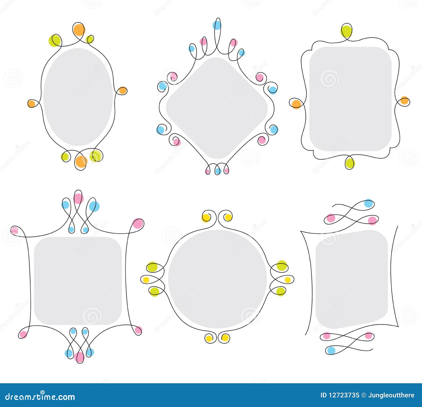 Wire Frames stock vector. Illustration of element, collection - 12723735