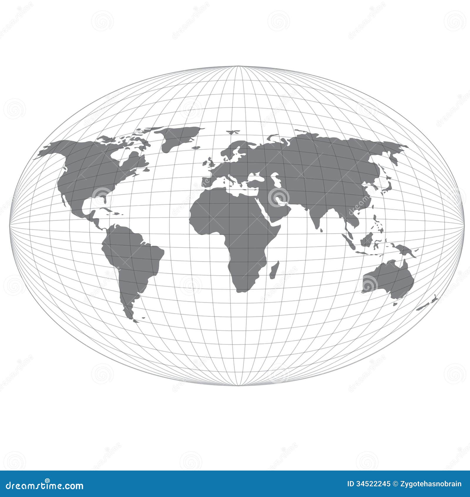 Wire Globe Map. stock vector. Illustration of communication - 34522245