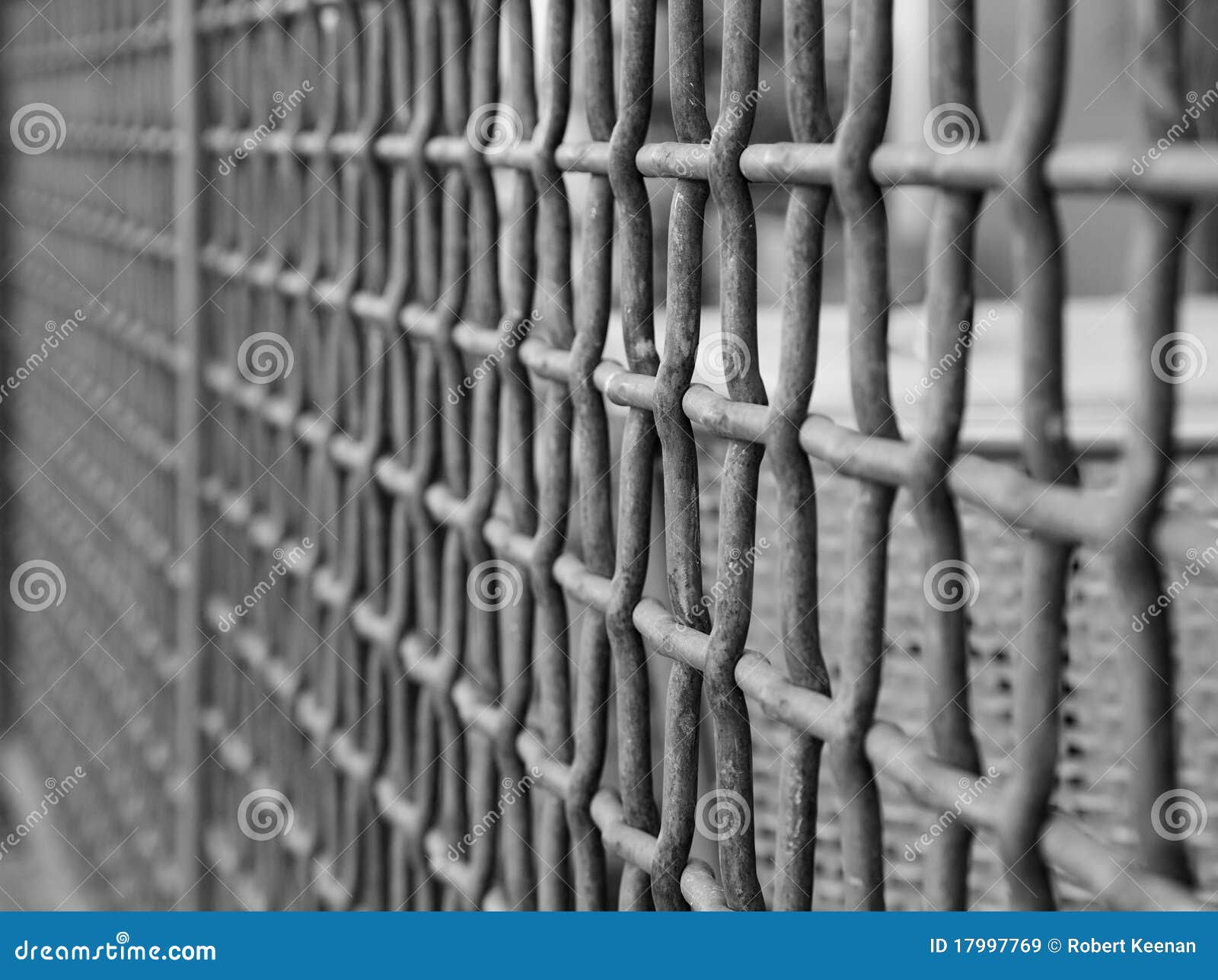 Wire grate fence stock image. Image of iron, horizontal - 17997769