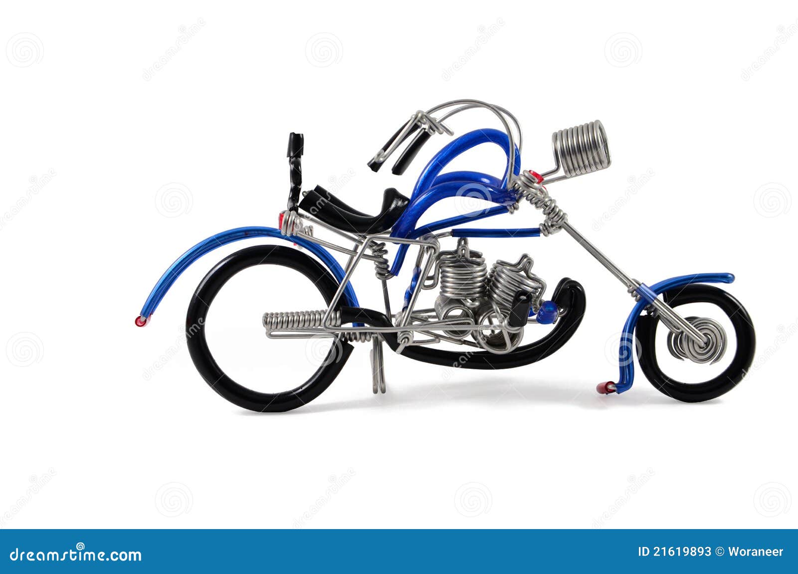 Wire Handmade Motorcycle stock image. Image of homemade - 21619893