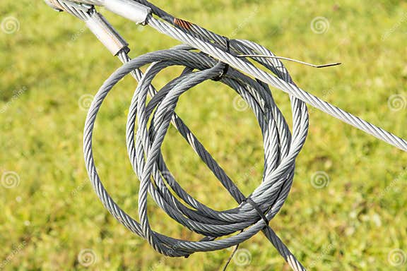 Wire hawser rope stock image. Image of rope, safety, connection - 78785299
