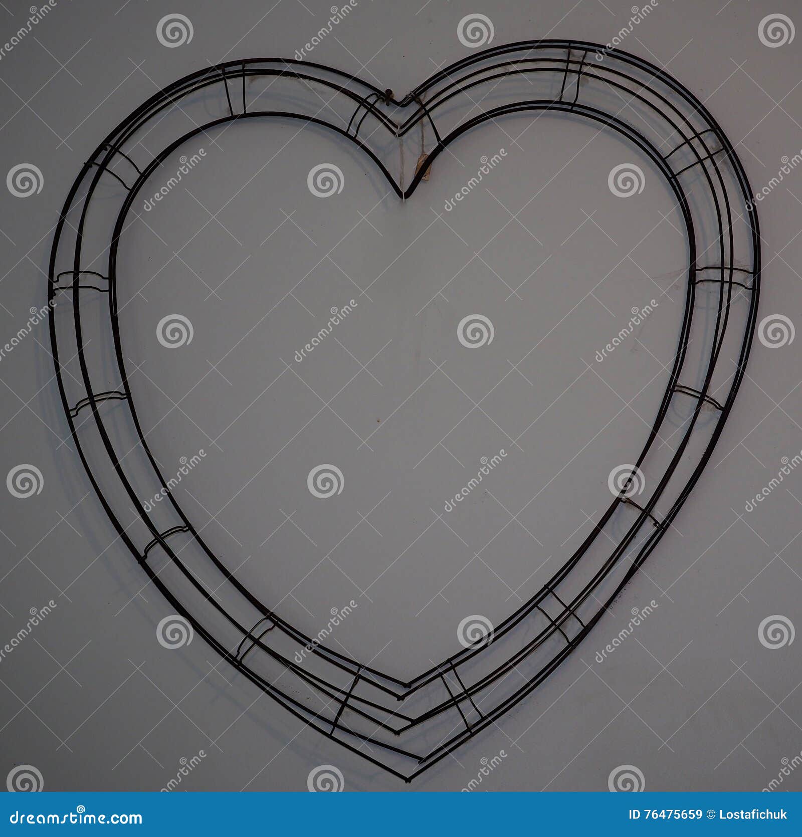 Wire Heart stock image. Image of heart, sculpture, iconic - 76475659