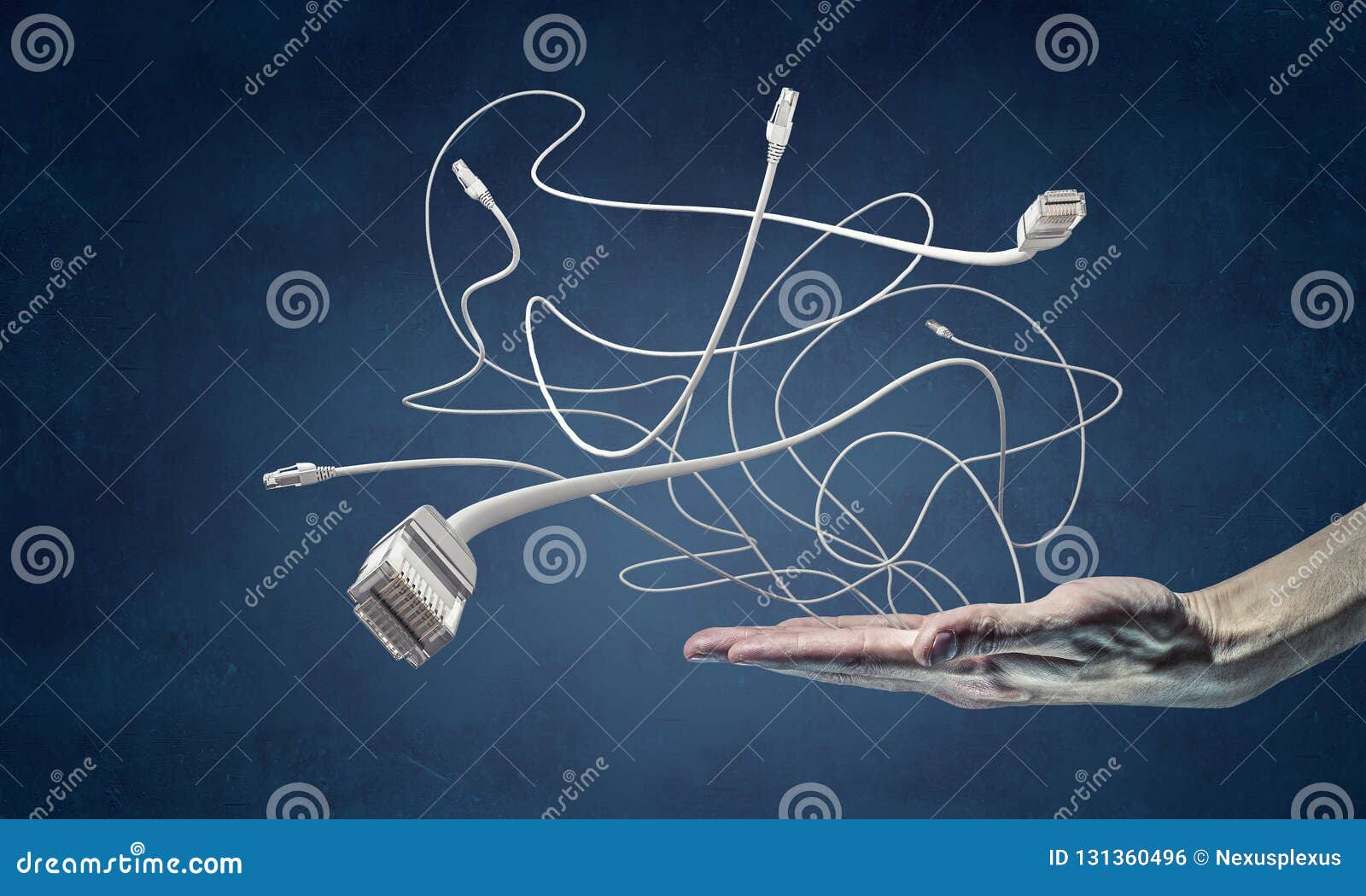 Wire Internet connection stock photo. Image of hold - 131360496