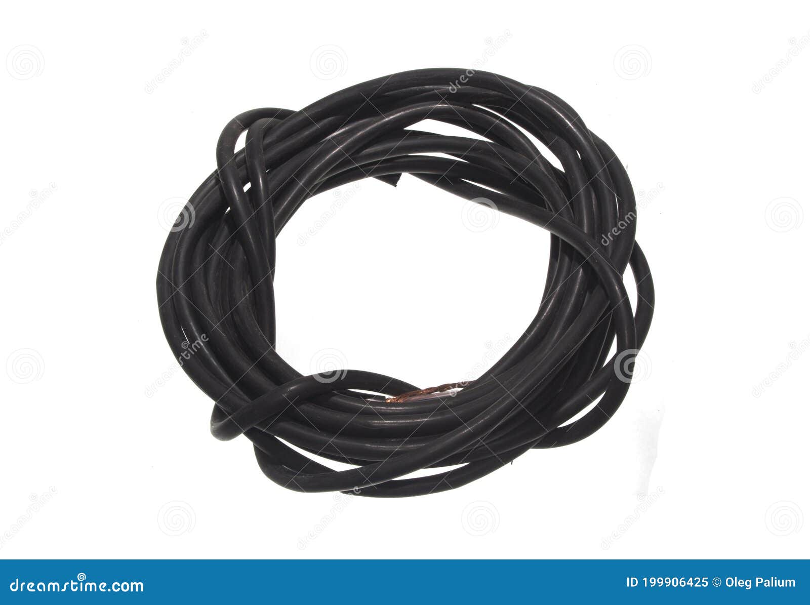 Wire Isolated on White Background Stock Image - Image of equipment ...