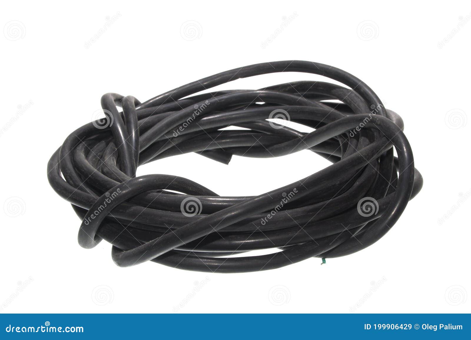 Wire Isolated on White Background Stock Image - Image of connector ...