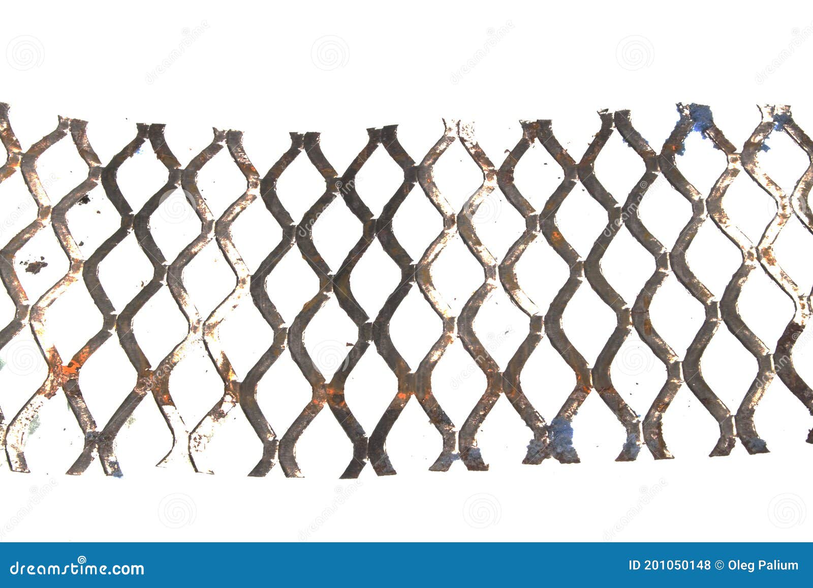 Wire Isolated on White Background Stock Photo - Image of closeup, fence ...