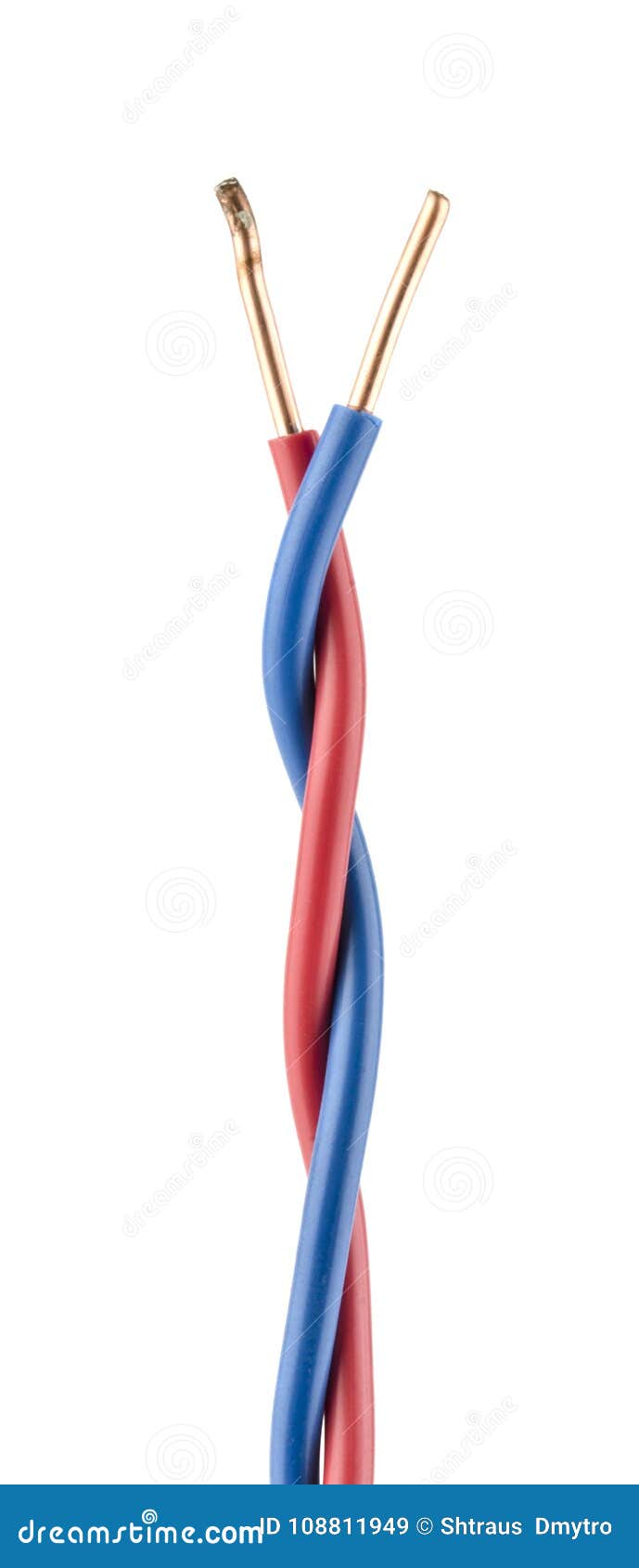 Wire isolated on white stock image. Image of bunch, abstract - 108811949