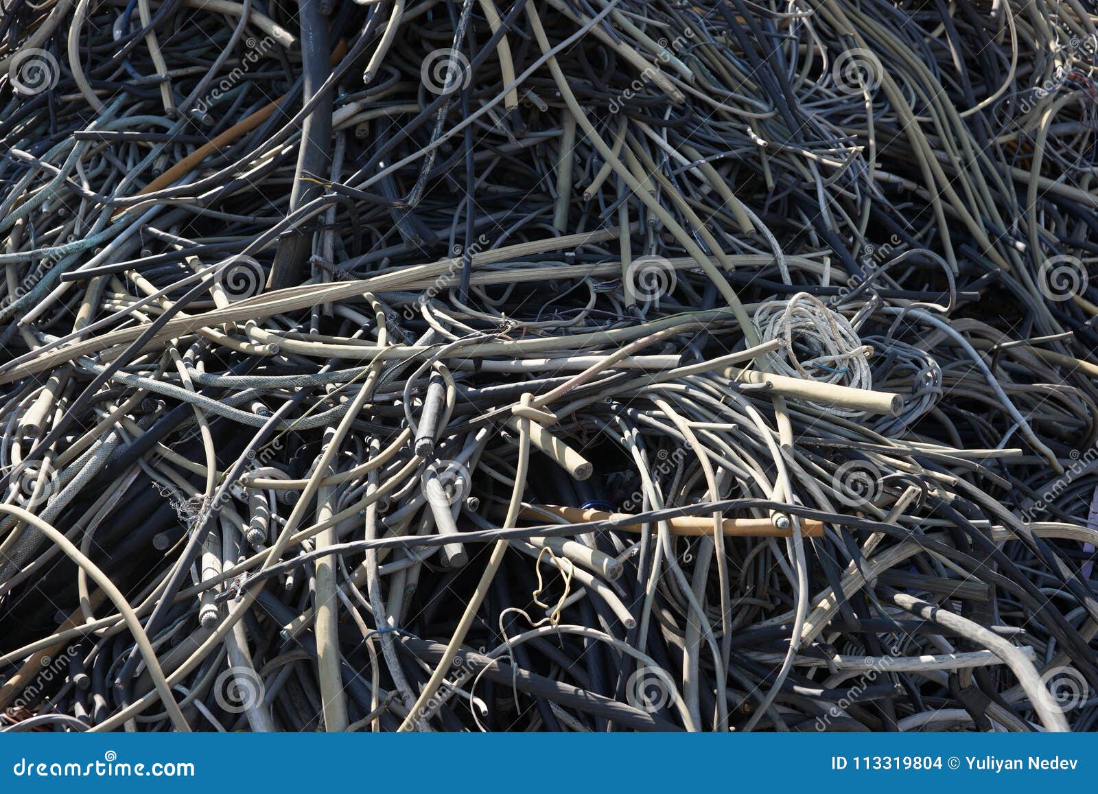 Wire, junk, trash stock photo. Image of cable, junk - 113319804