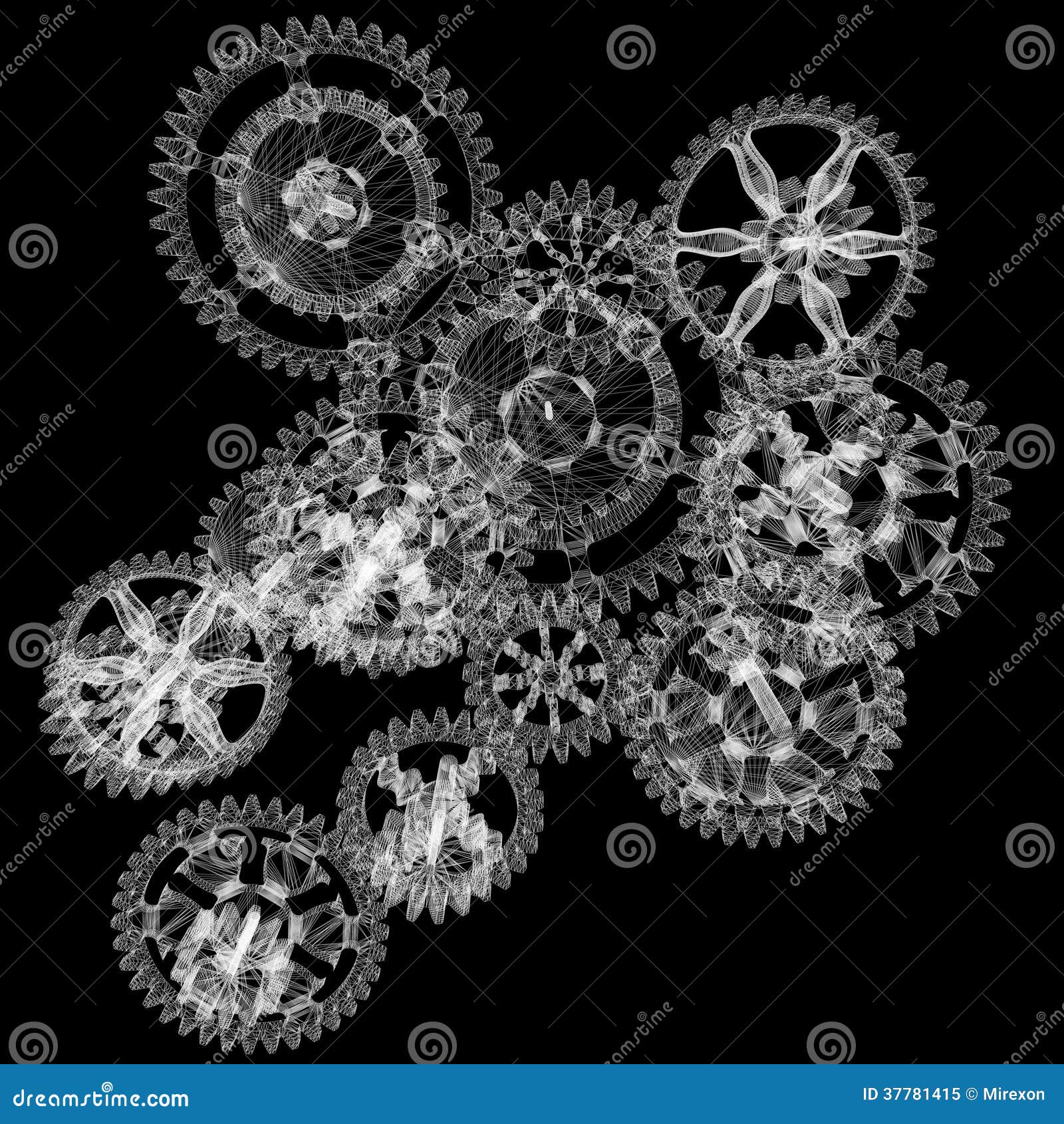 Wire Mechanism Gears Stock Illustrations – 731 Wire Mechanism Gears ...