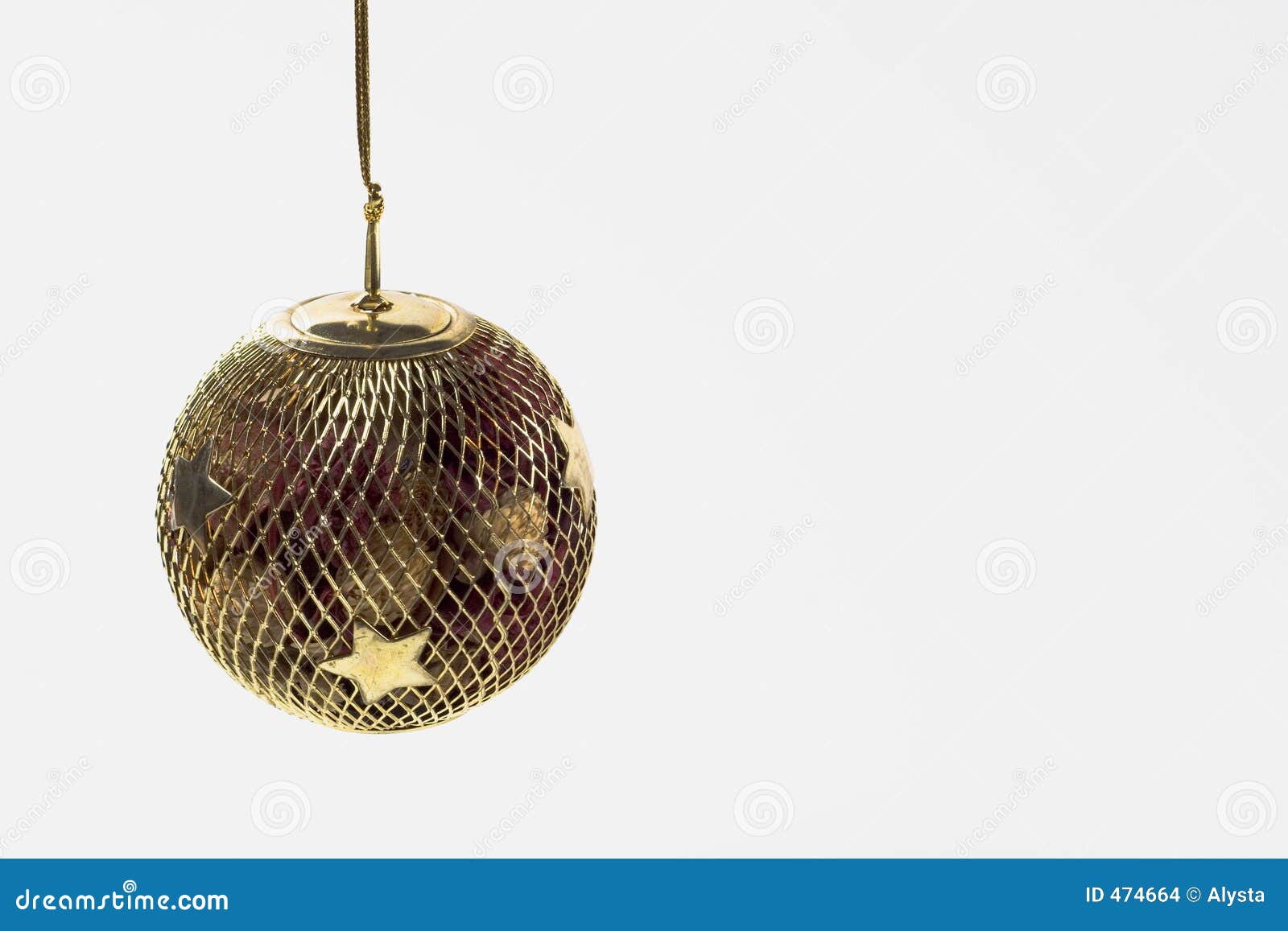 Wire Mesh Christmas Ball stock photo. Image of ball, star - 474664