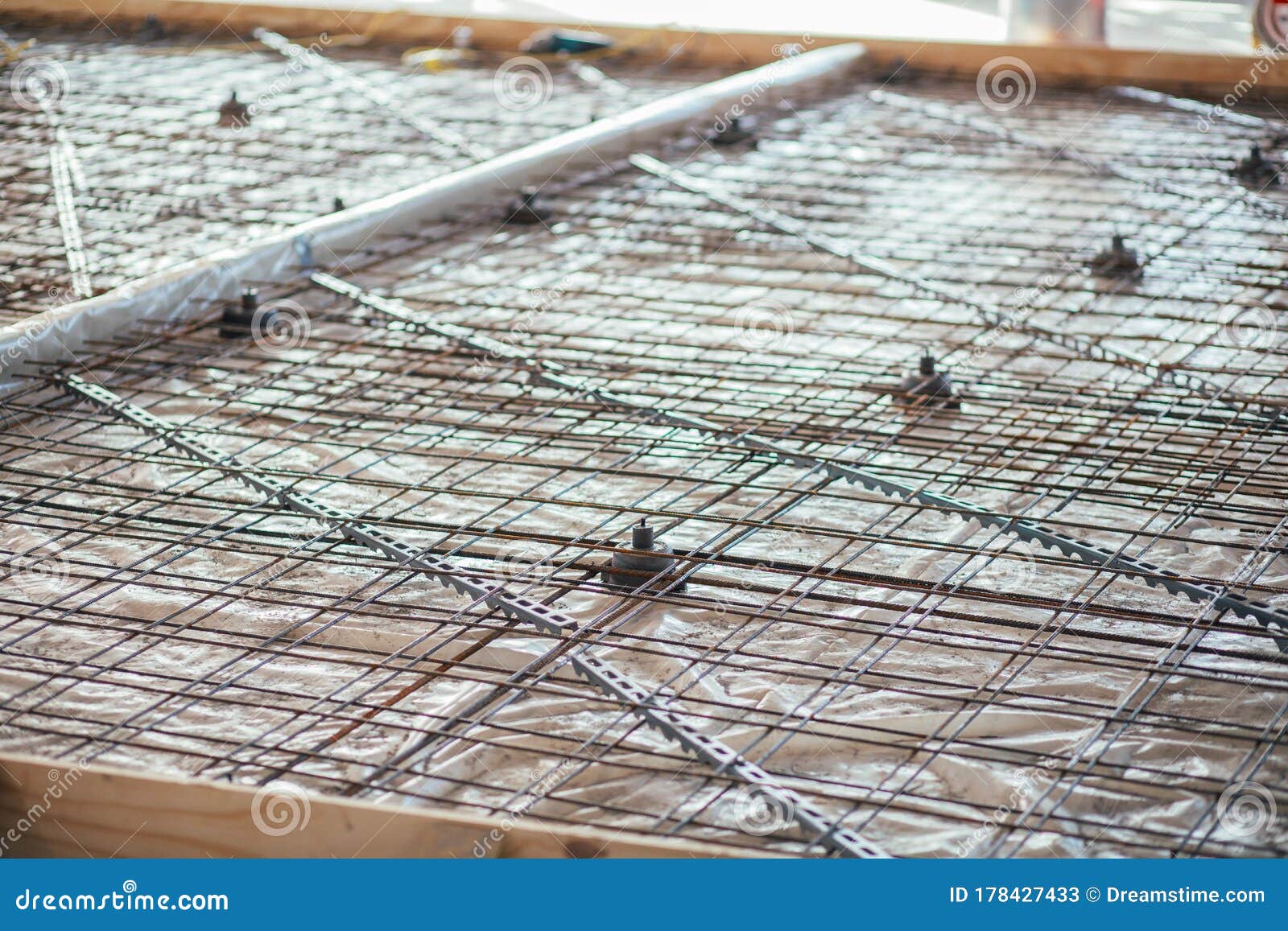 Wire Mesh close up stock image. Image of building, reinforcing - 178427433