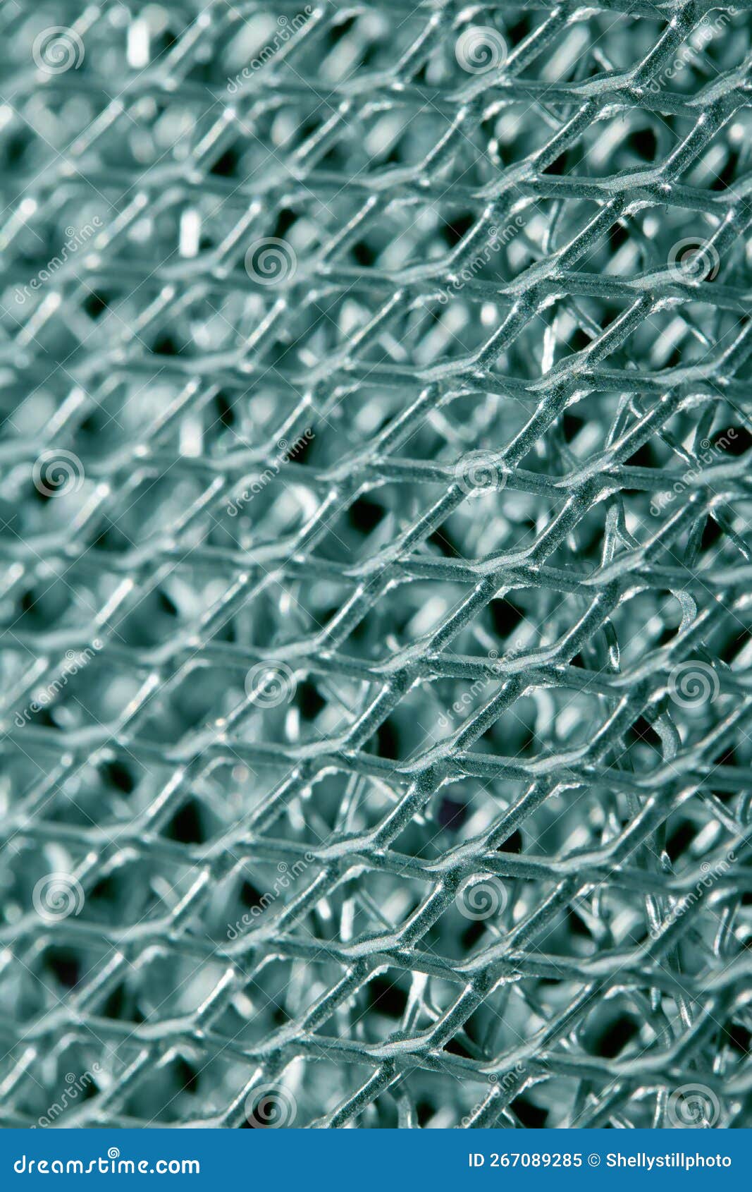 Wire Mesh Close Up Steel Surface for Background in Blue Stock Image ...