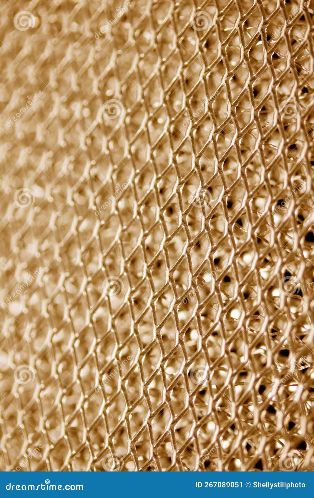 Wire Mesh Close Up Steel Surface for Background in Gold Stock Image ...