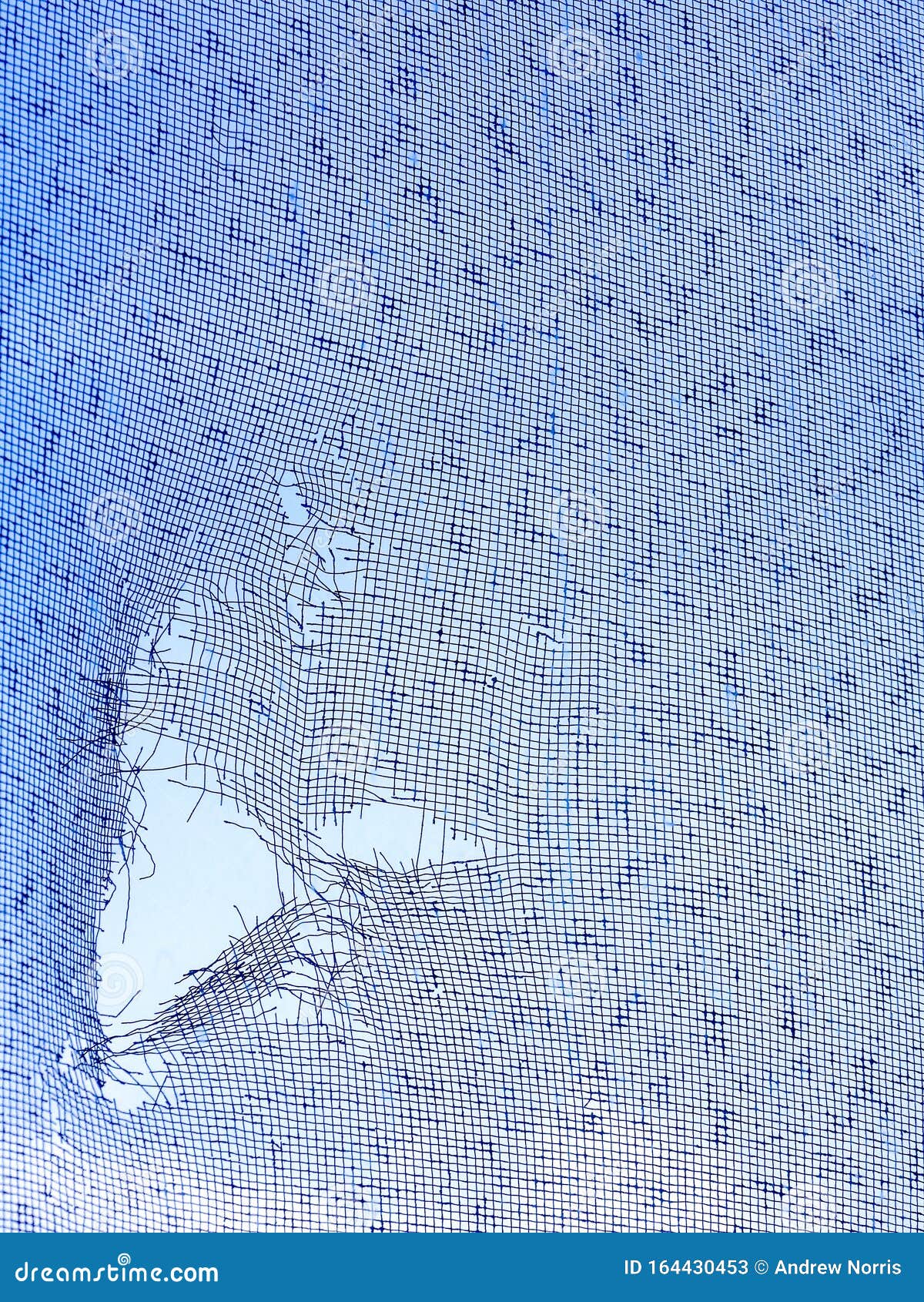 Wire Mesh Damage stock image. Image of entry, ripped - 164430453