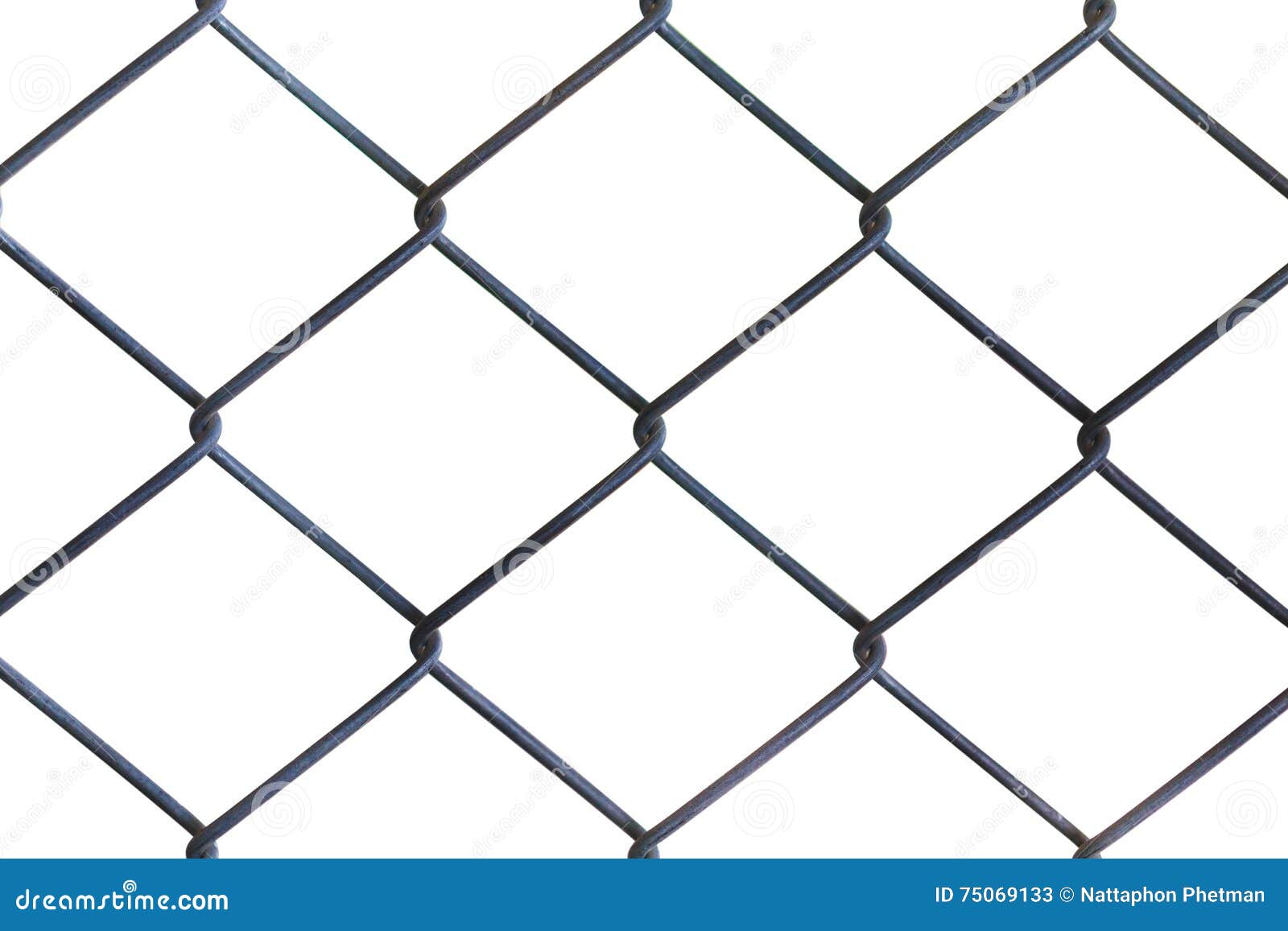 Wire Mesh Fence. White Background. Stock Image - Image of netting ...