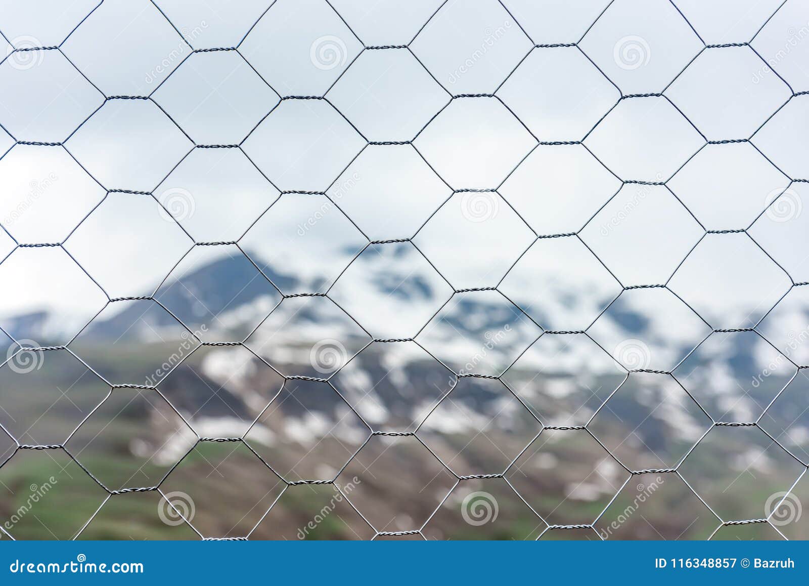 Wire mesh fence stock image. Image of fence, metal, decorative - 116348857