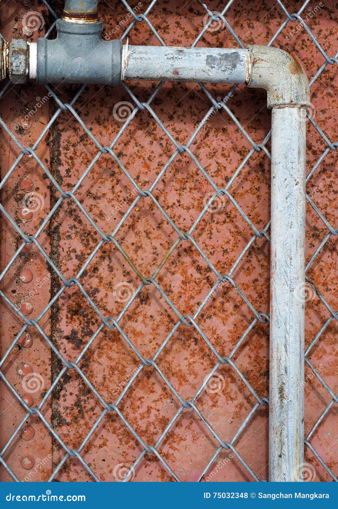 The Wire Mesh. stock photo. Image of rust, design, pattern - 75032348