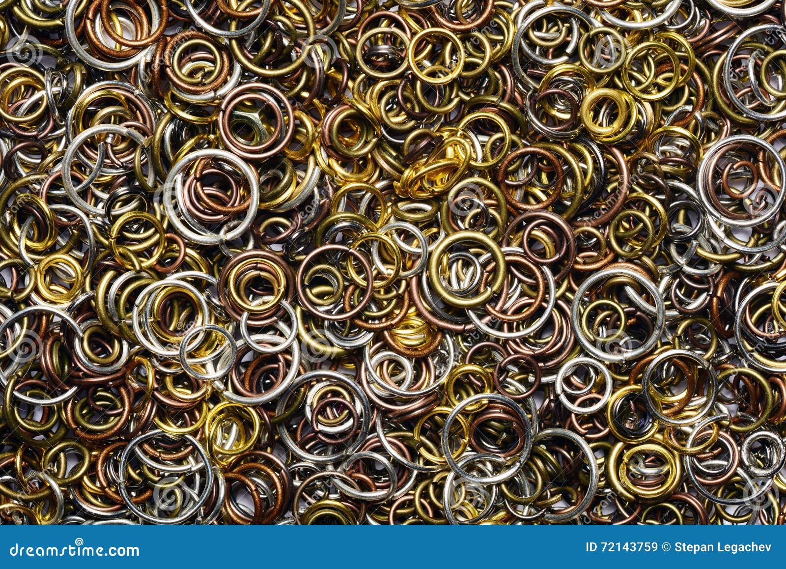 Wire Metal Rings Closeup Texture Stock Image - Image of macro, pattern ...