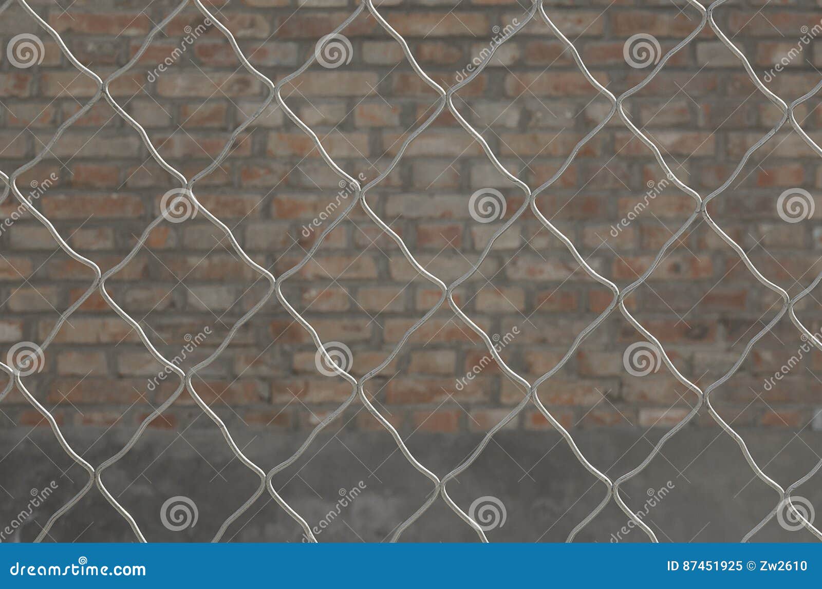 A Wire Net before a Brick Wall Stock Image - Image of wire, buildings ...