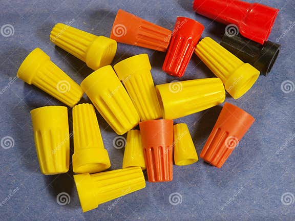 Wire nuts stock image. Image of close, colorful, shot - 10676155