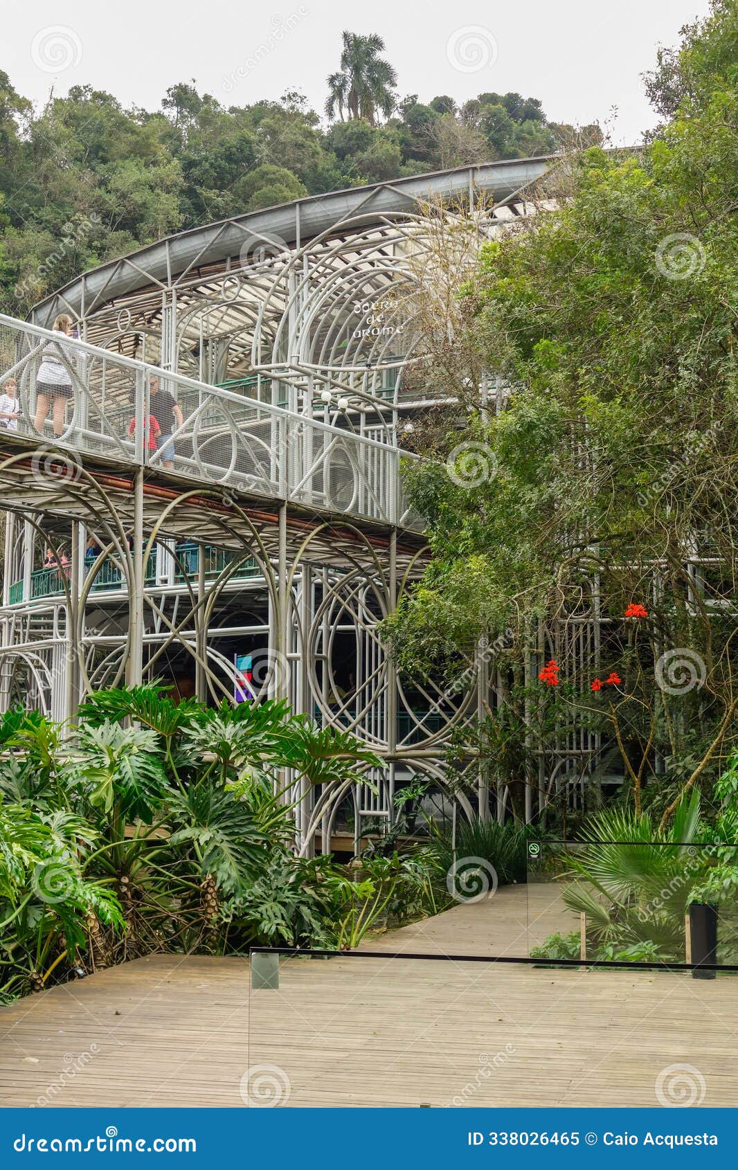 The Wire Opera House, or Opera De Arame, in Curitiba, Brazil. External ...