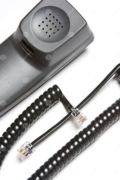 Wire and phone stock photo. Image of connection, cord - 4315358