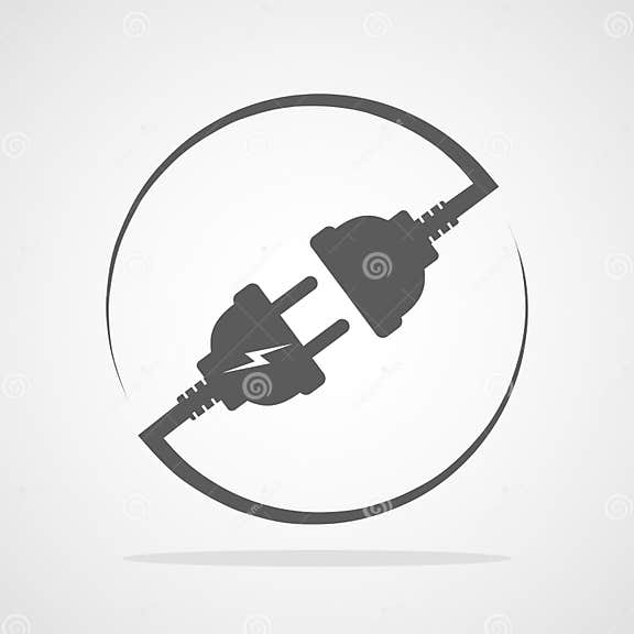 Wire, Plug and Socket. Vector Illustration Stock Illustration ...