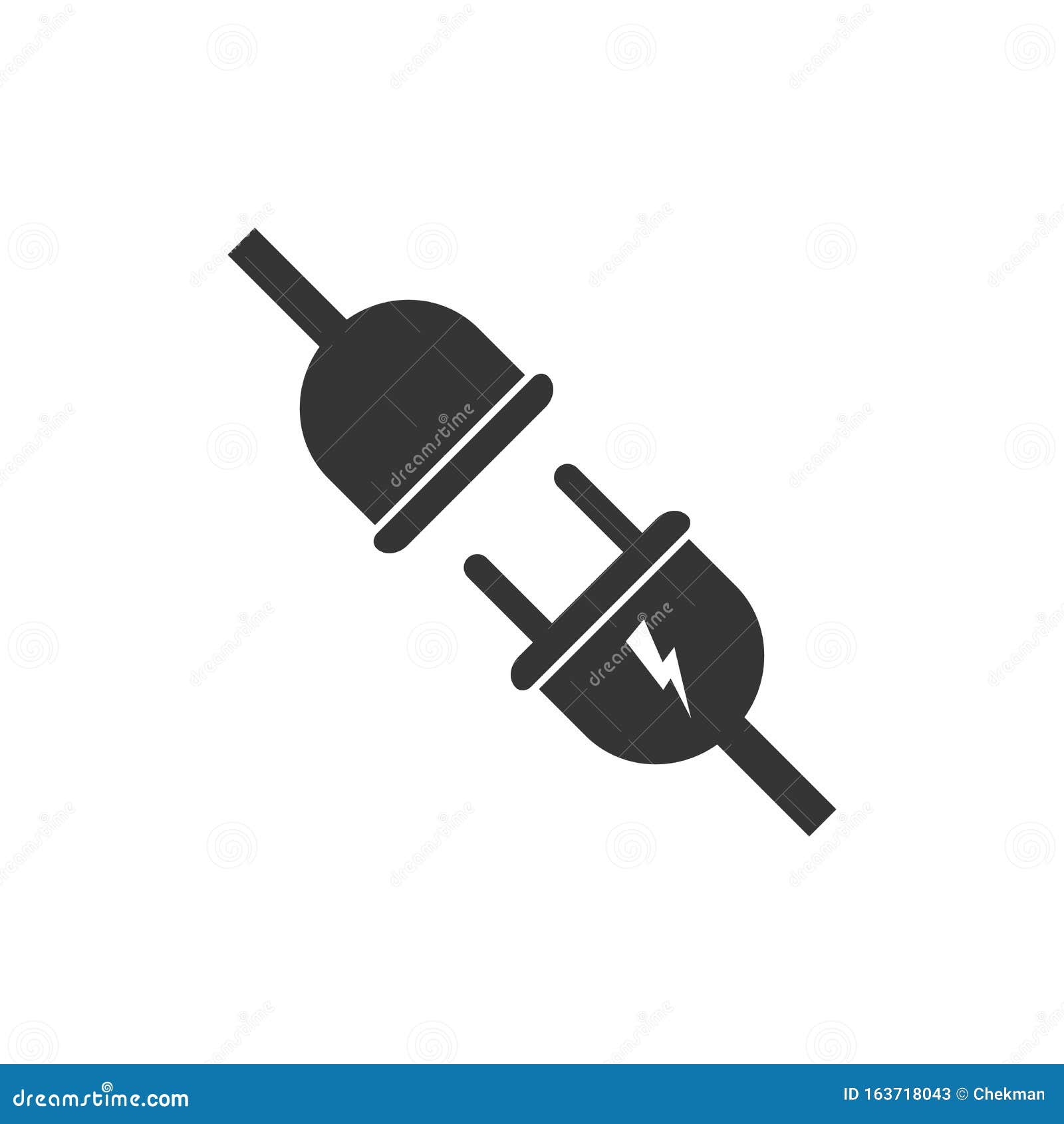 Wire Plug and Socket - Vector Stock Illustration - Illustration of ...