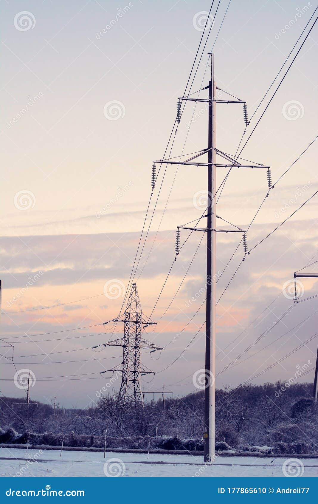 Wire poles stock photo. Image of distribution, high - 177865610