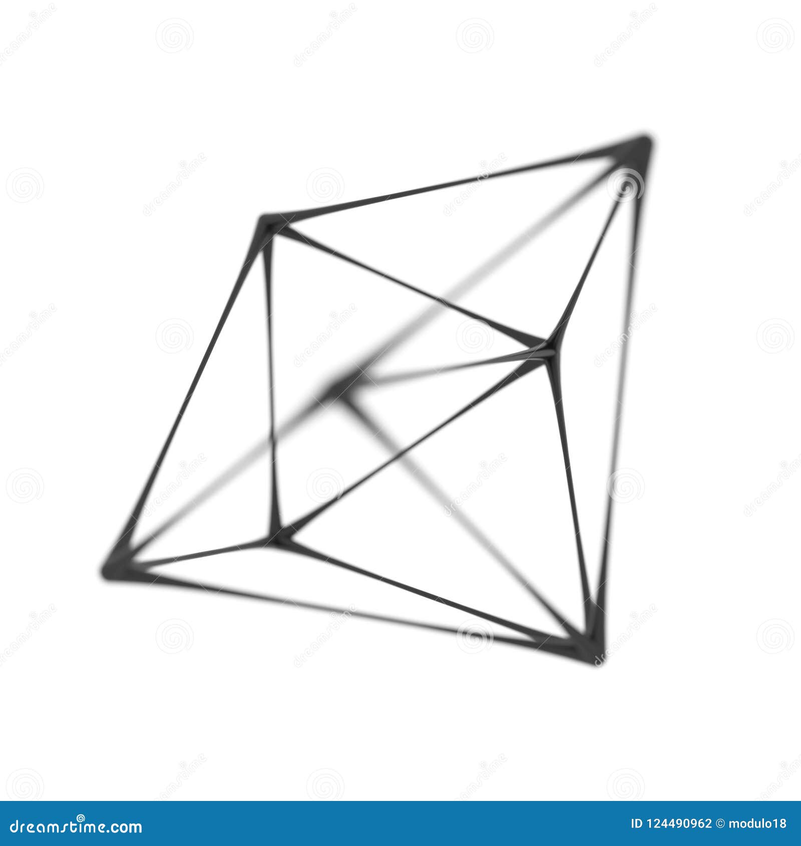 Wire Polygon Network On White Background Stock Photography ...
