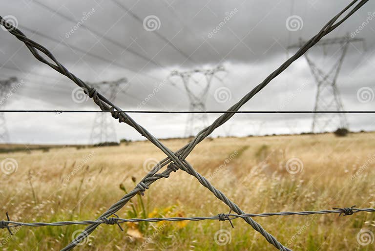 Wire and pylons stock photo. Image of lines, cables, electrical - 12984092