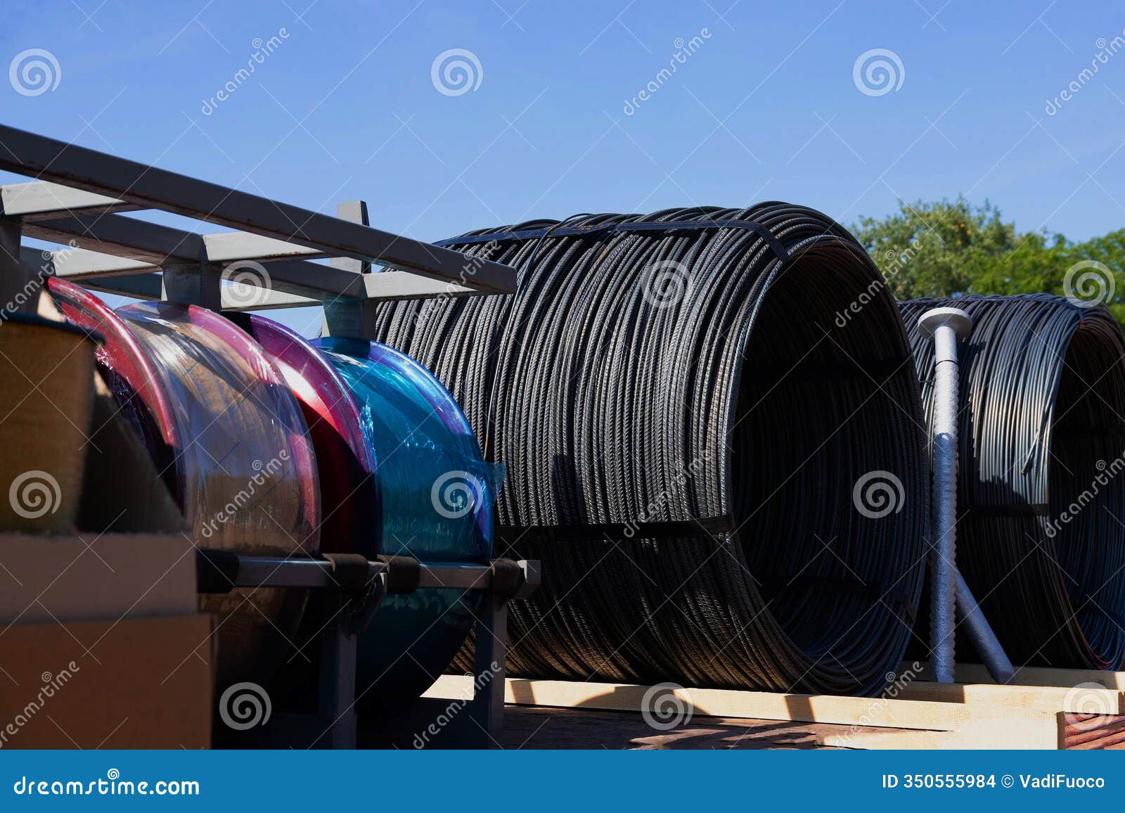 Wire, Reinforcement, Cord are Loaded Onto the Cargo Platform and are ...