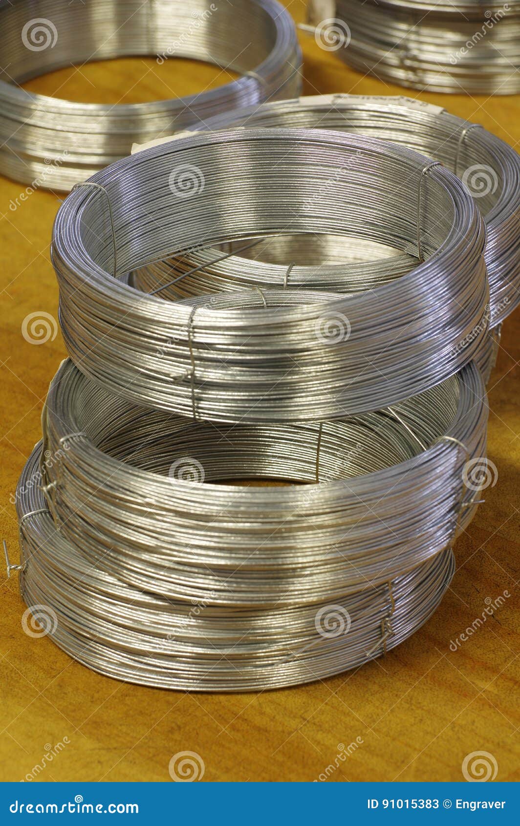 Wire rolls objects tools stock image. Image of wooden - 91015383