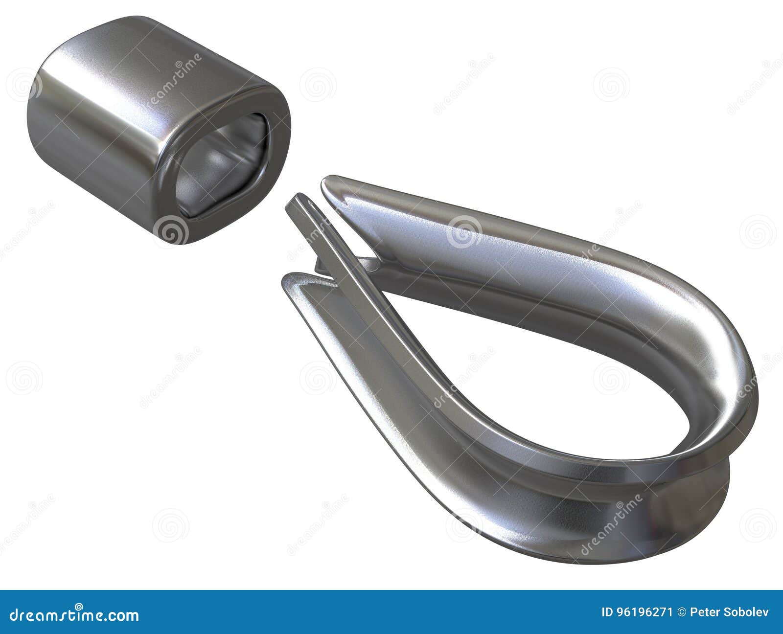 Wire rope accessories stock illustration. Illustration of slinging ...