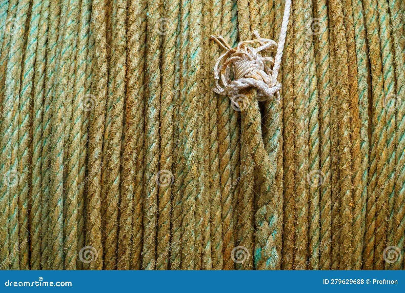 Wire rope coil in seaport editorial stock photo. Image of twisted ...