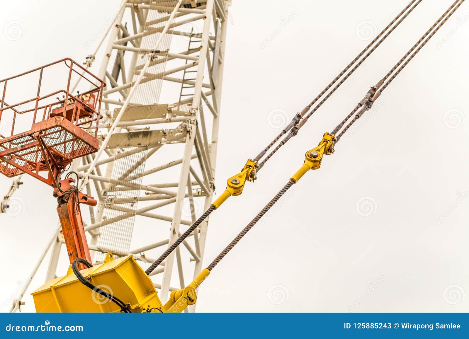 Wire Rope Cranes Hook, Construction Tool Stock Image - Image of ...